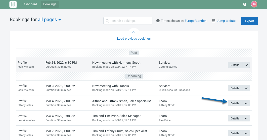Resend notifications from the actions timeline – YouCanBookMe