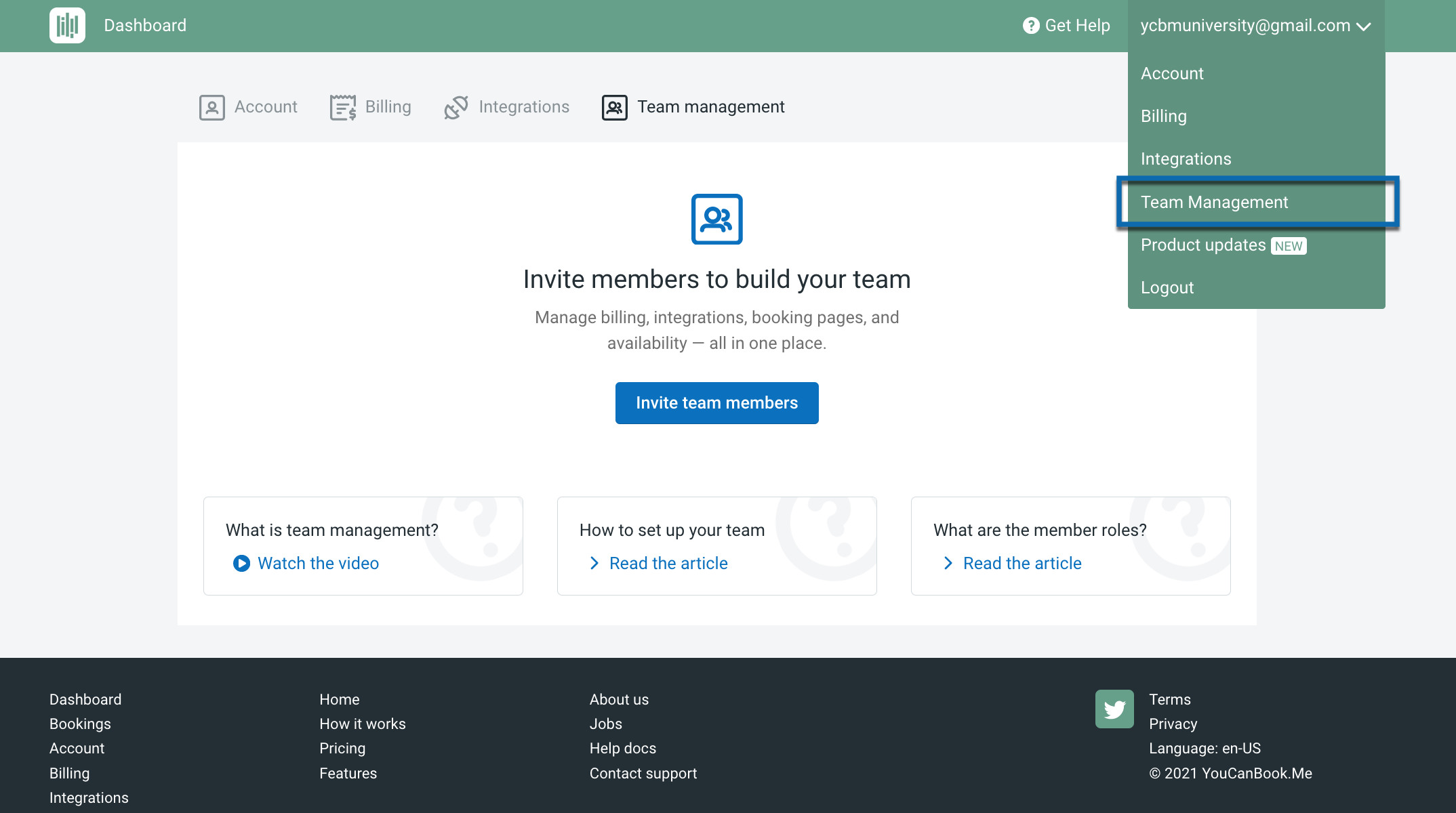 Using Team Management – YouCanBookMe