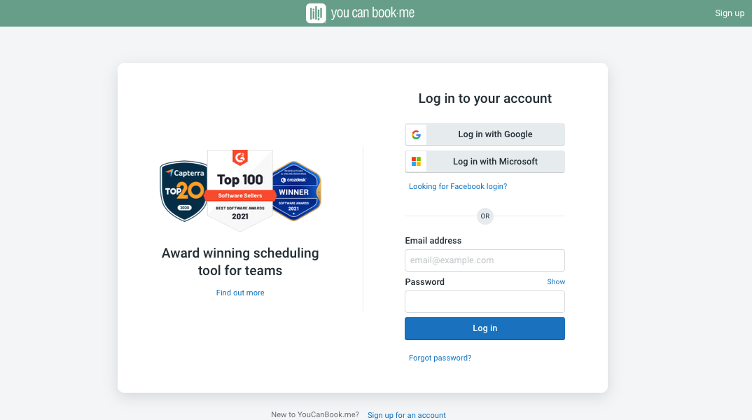 How to login to your YouCanBookMe account – YouCanBookMe