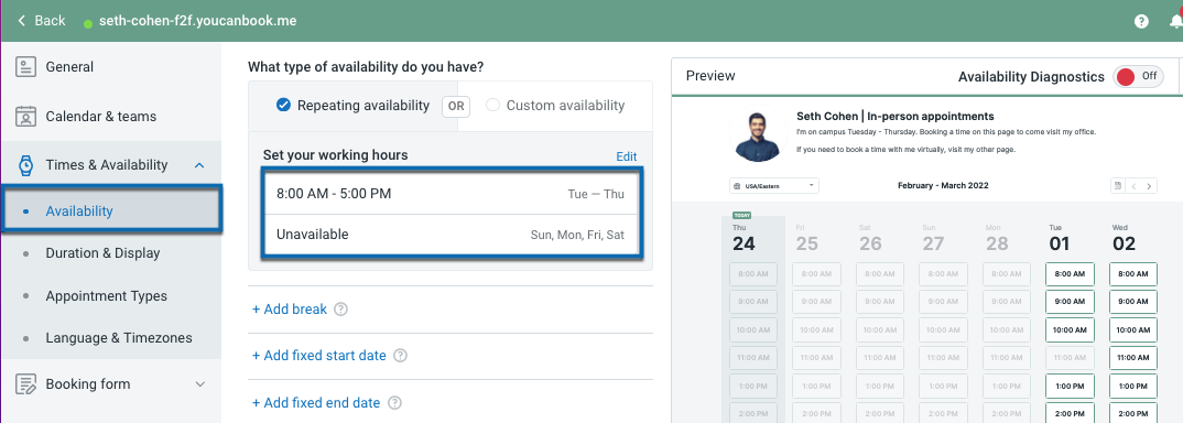 How to take bookings on a hybrid schedule – YouCanBookMe