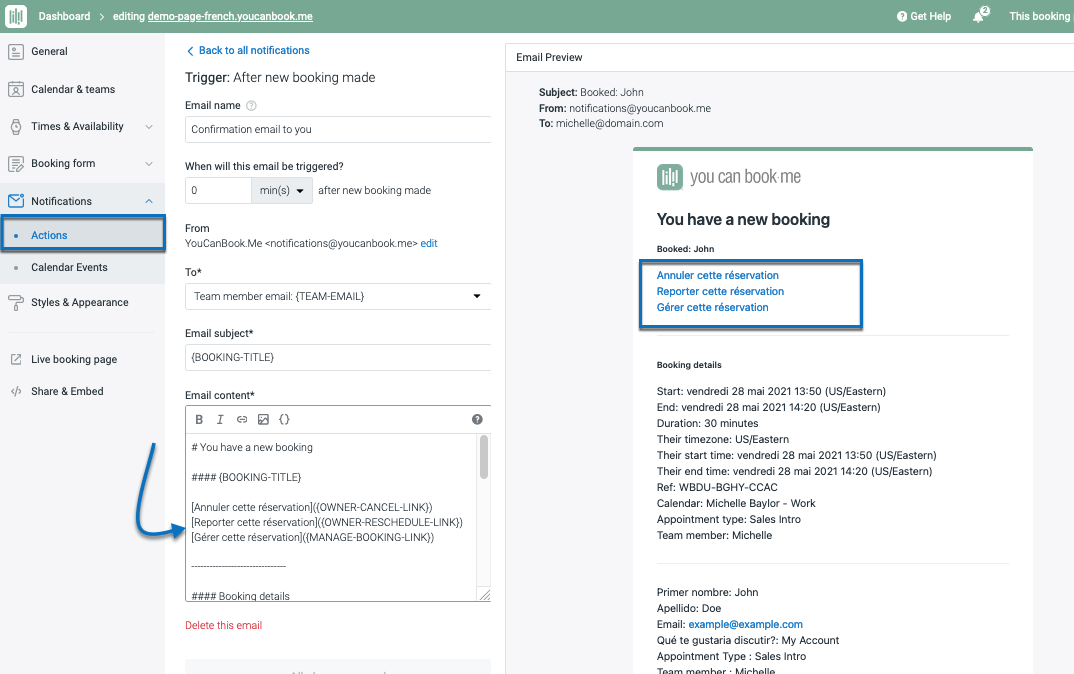 Translate cancellation and reschedule links in confirmation emails ...