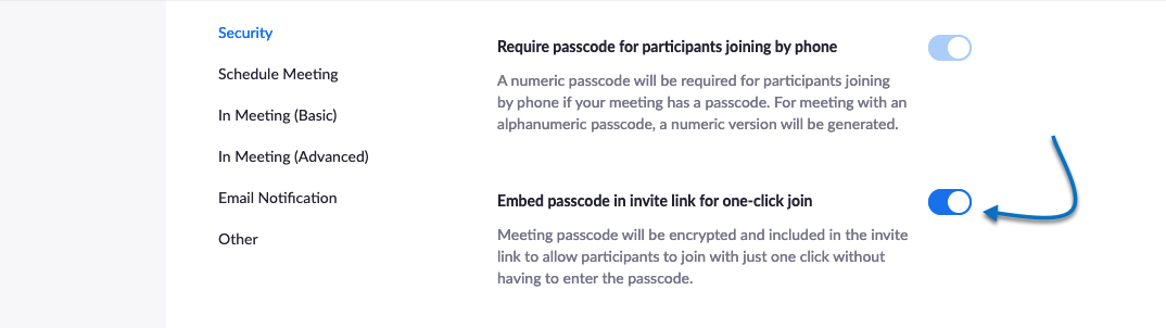 Share the Zoom passcode with clients – YouCanBookMe