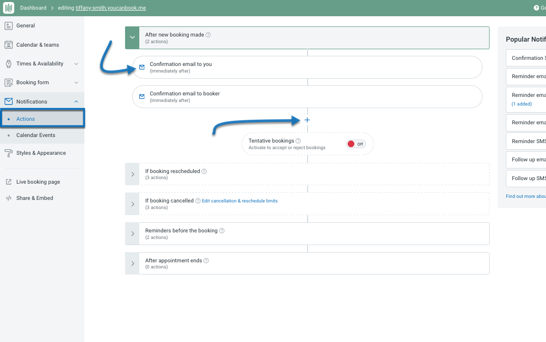 Set up an individual booking page for a team member – YouCanBookMe