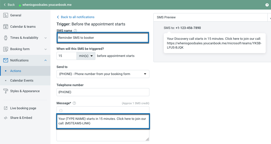 Share your unique video conferencing links – YouCanBookMe