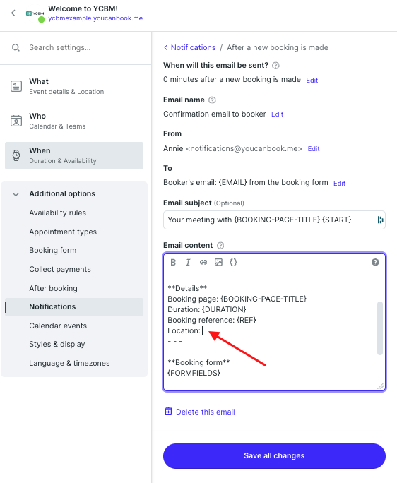Generate unique Google Meet links for bookings – YouCanBookMe Help Center