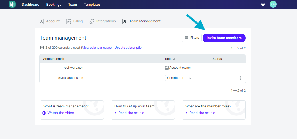 Add or remove team members on existing booking page – YouCanBookMe Help ...