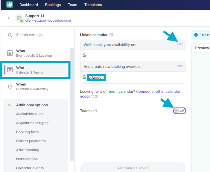 Manage your linked calendars – YouCanBookMe Help Center