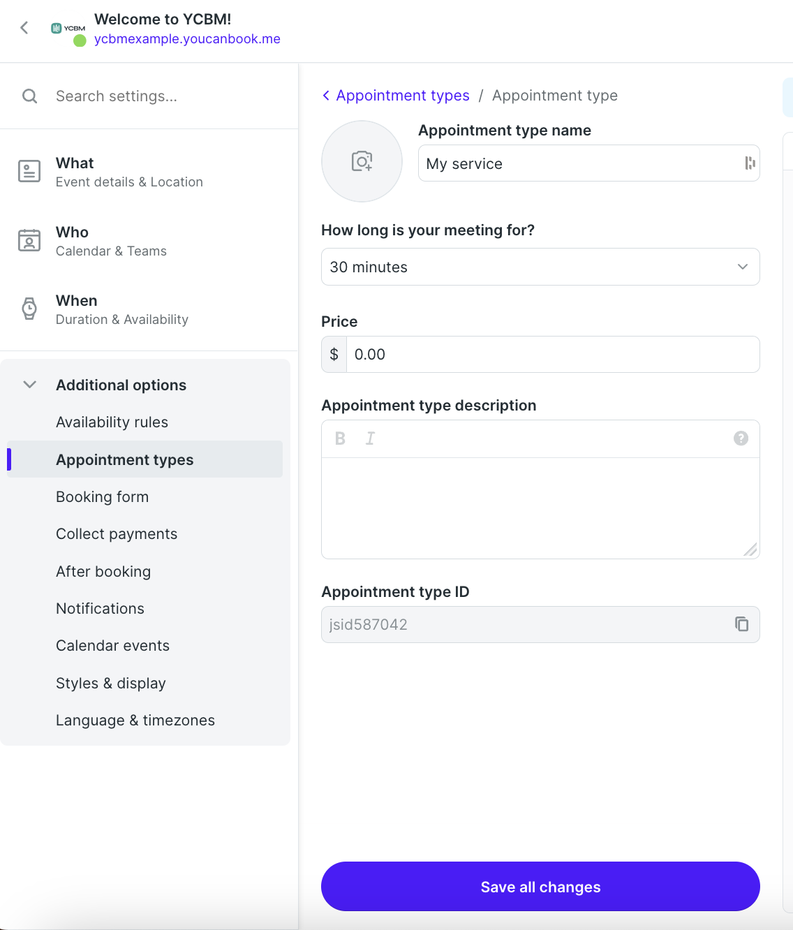 How to set up Appointment Types – YouCanBookMe