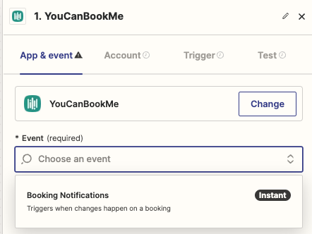 Integrate Zapier with YouCanBookMe – YouCanBookMe Help Center