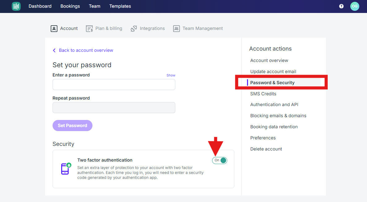 Enable two factor authentication – YouCanBookMe Help Center